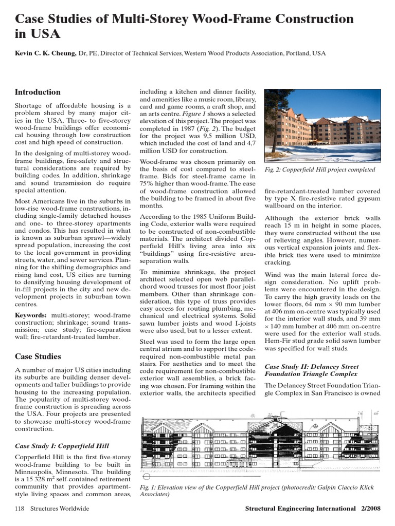 Multi-Storey Wood-Frame Construction Case Studies: Affordable Housing ...