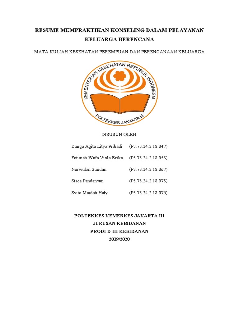 Prinsip Konseling KB dengan ABPK | PDF | Kesehatan Holistik | Sains ...