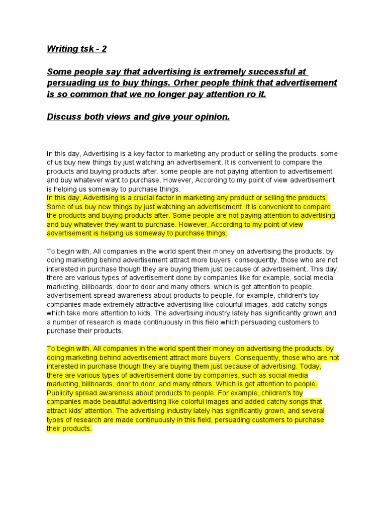 wRITING TASK 1 | PDF | Advertising | Marketing