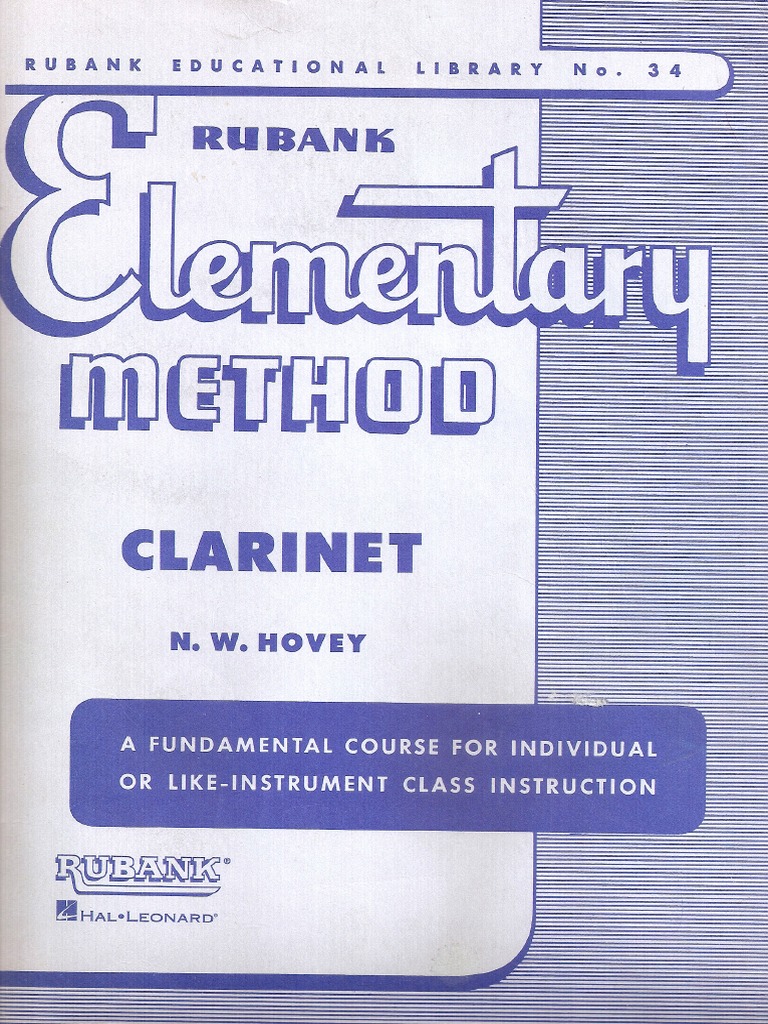 Clarinet Rubank Elementary Method PDF | PDF | Woodwind Instruments ...