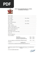 CSME - Application Form - 15MAR2021 | PDF | Passport