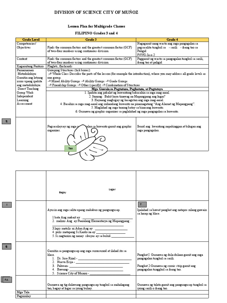 Lesson Plans For Multigrade Classes-Math 5 6 | PDF