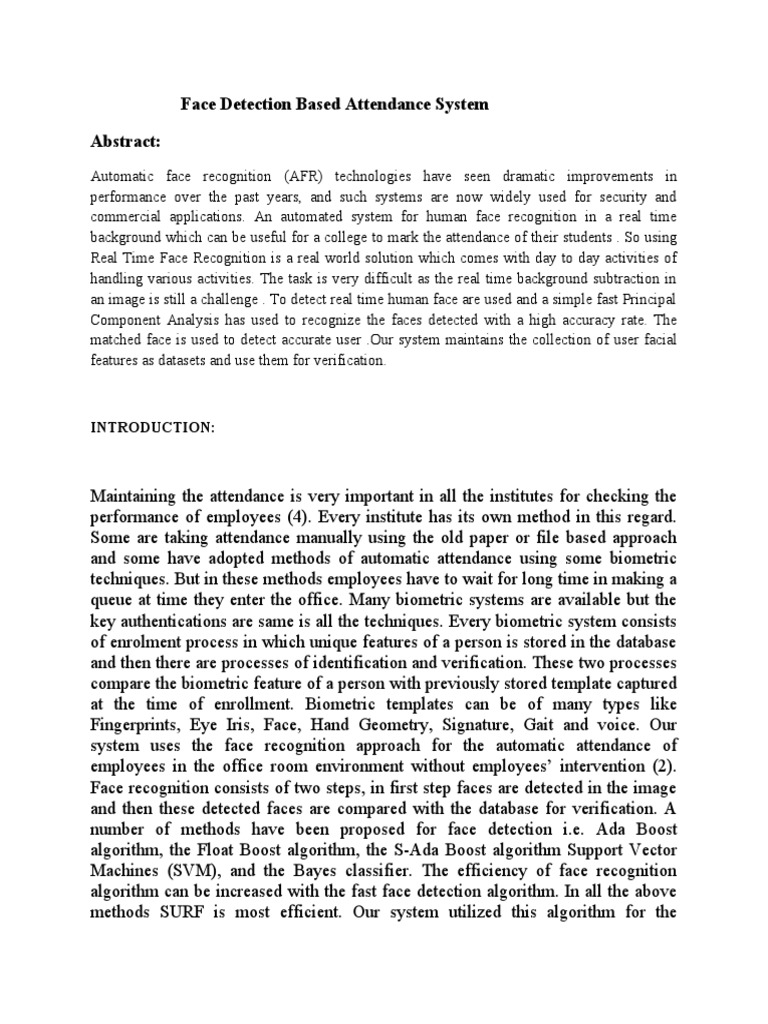 Face Detection With Opencv | PDF | Class (Computer Programming ...