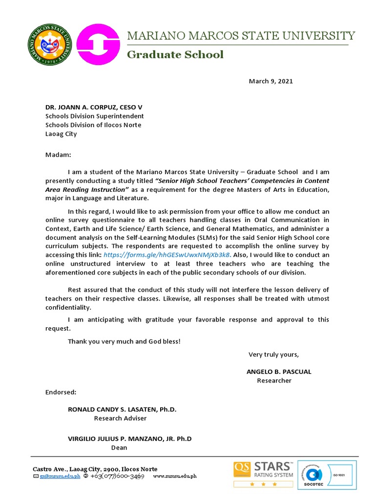 Mmsu Letter To Joan Corpuz and Respondents | PDF | Cognition