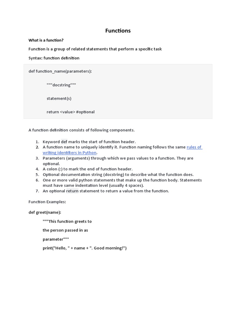 CH02 FUNCTIONS Class 12 Computer Science | PDF | Parameter (Computer ...