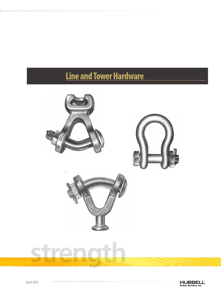Line & Tower Hardware Overview | PDF | Ac Power Plugs And Sockets ...