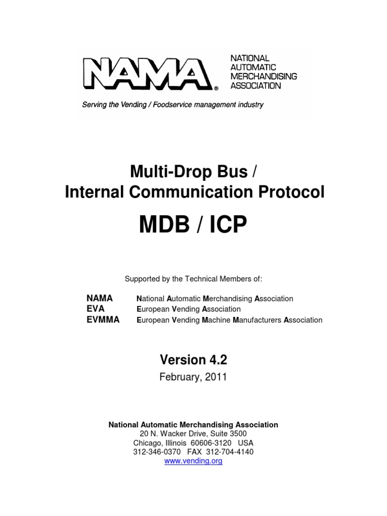 MDB Interface Specification | PDF | Transmission Control Protocol | Bit