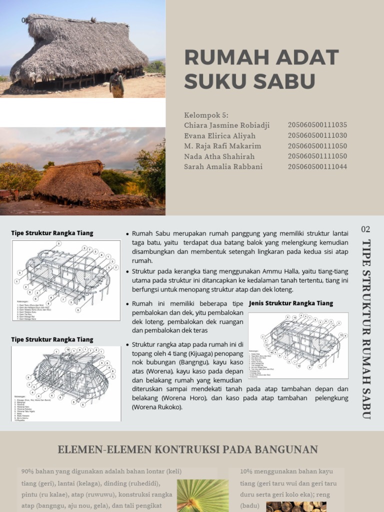 KONSTRUKSI RUMAH ADAT SABU | PDF