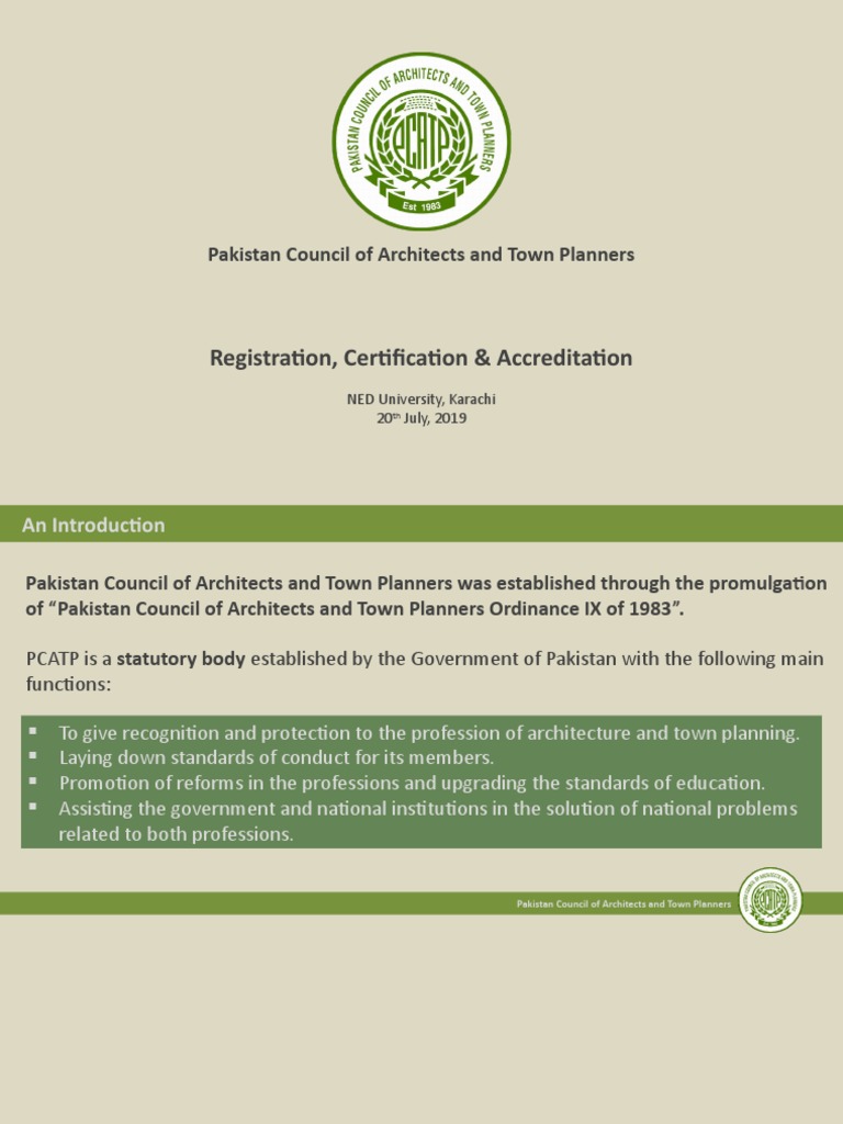 PCATP-Registration and Certification Level | PDF | Architect | Curriculum