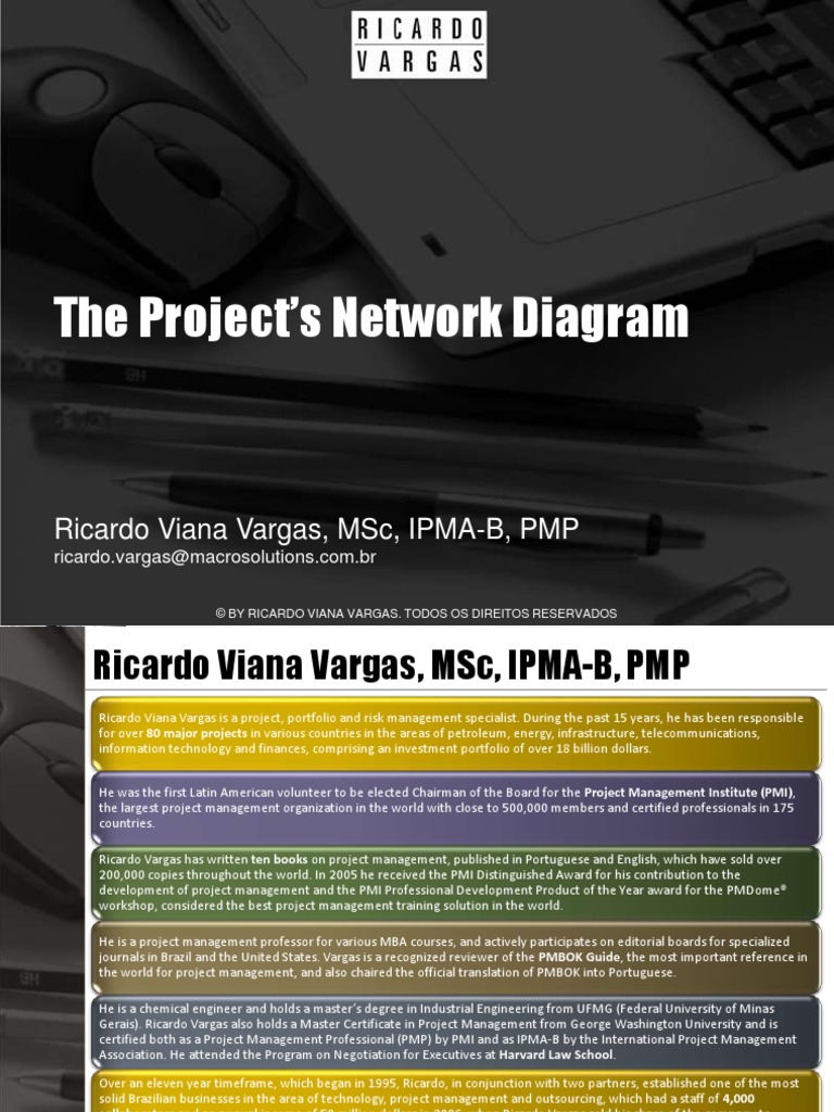 The Project'S Network Diagram: Ricardo Viana Vargas, MSC, Ipma-B, PMP ...