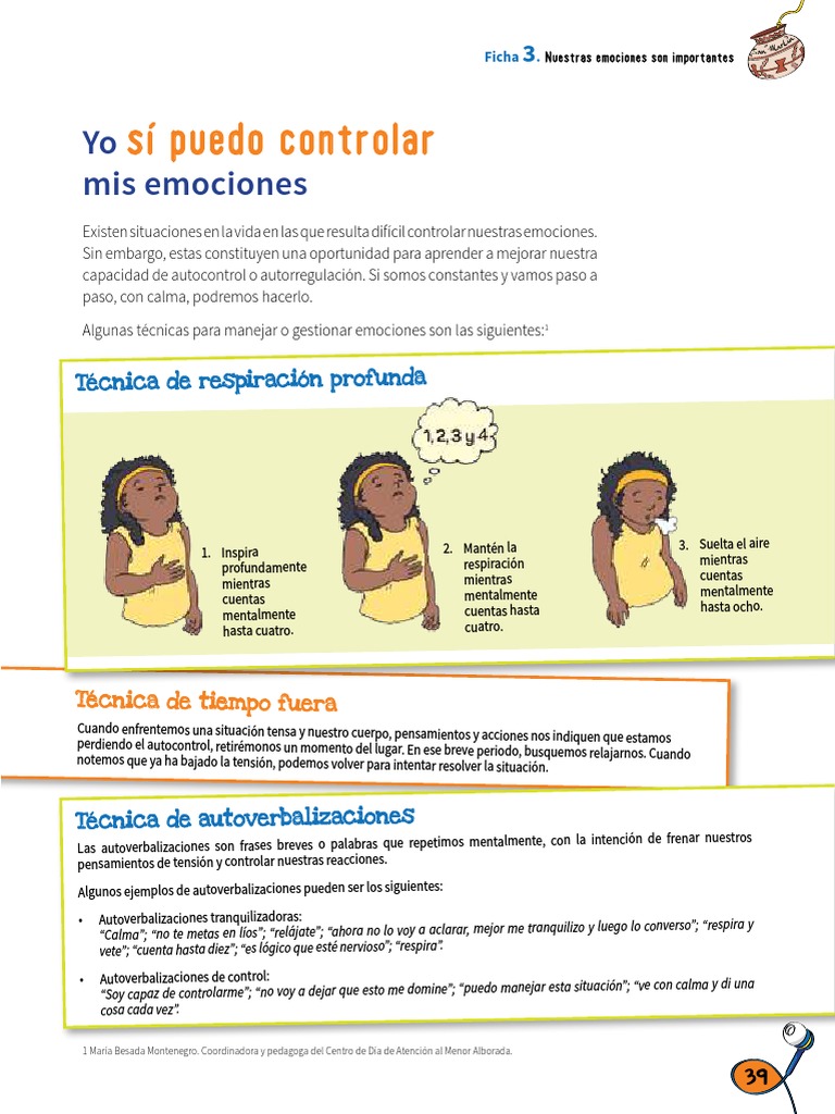 Controlando Mis Emociones | PDF | Las emociones | Cognición