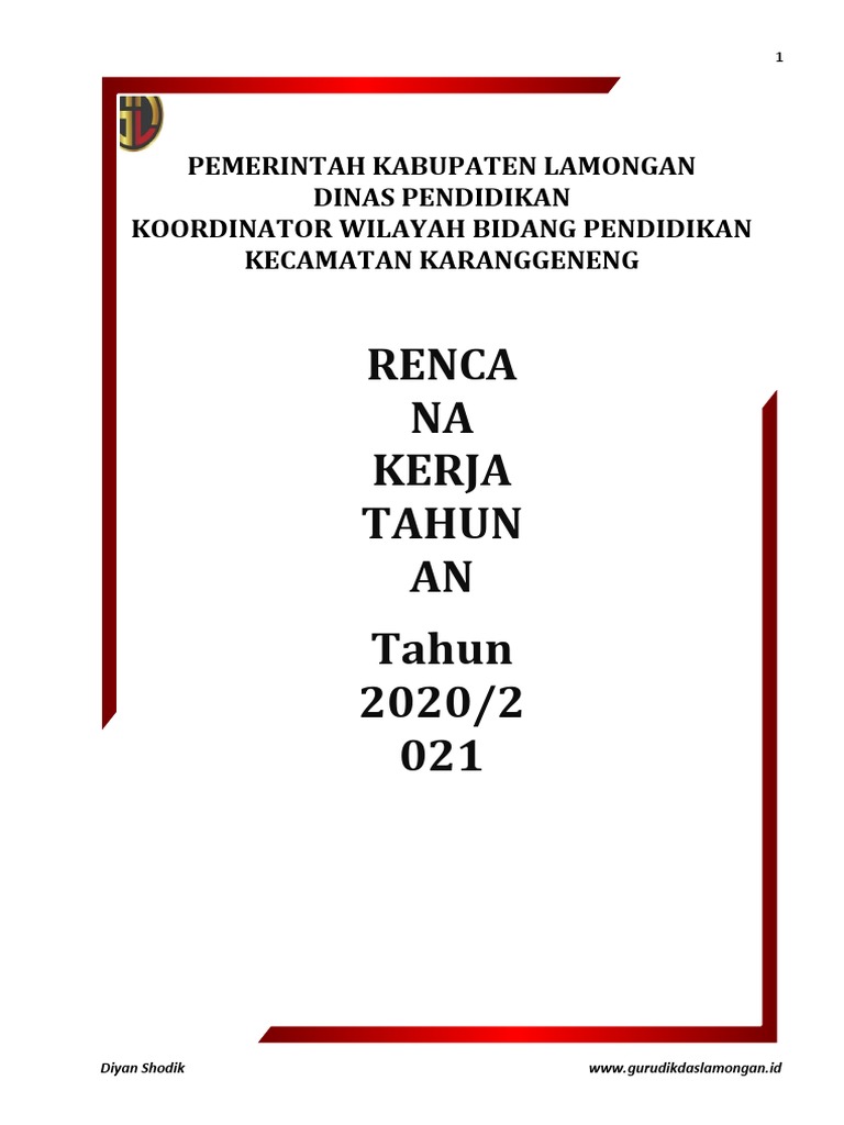 RKT 2020-2021 SD Negeri | PDF | Karier & Perkembangan