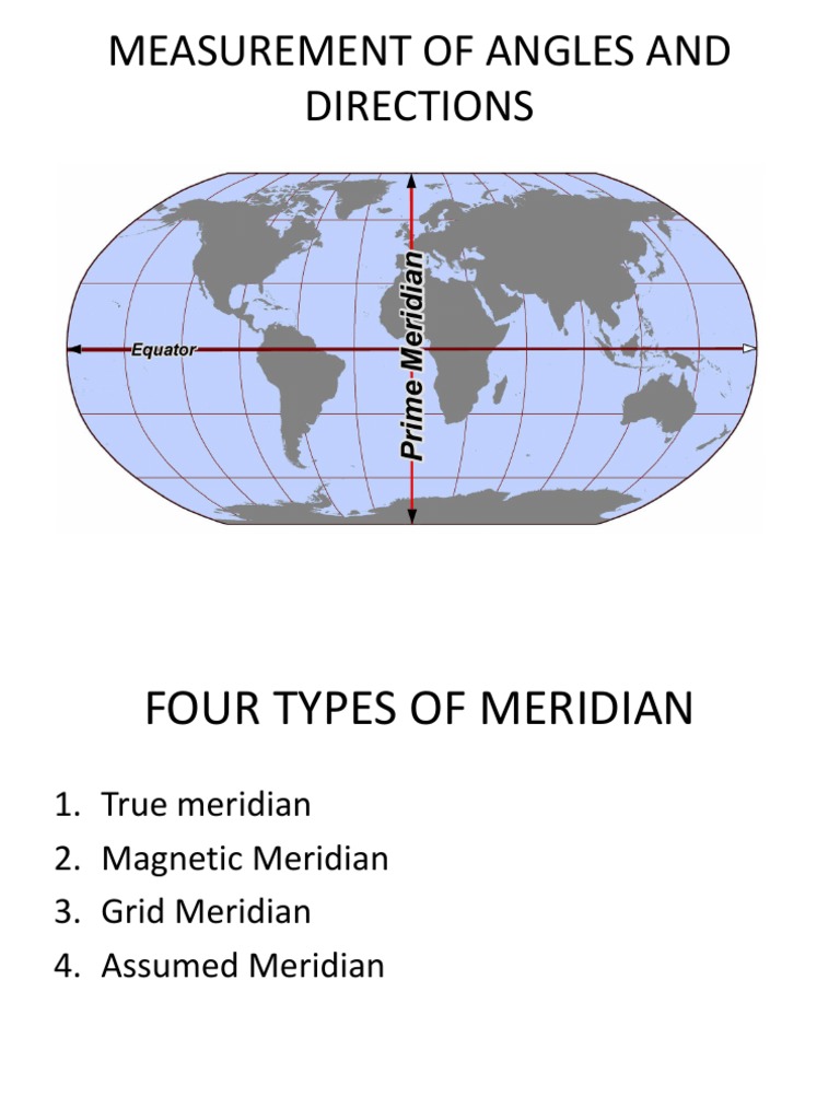 Measurement of Angles and Directions | PDF | Compass | Azimuth