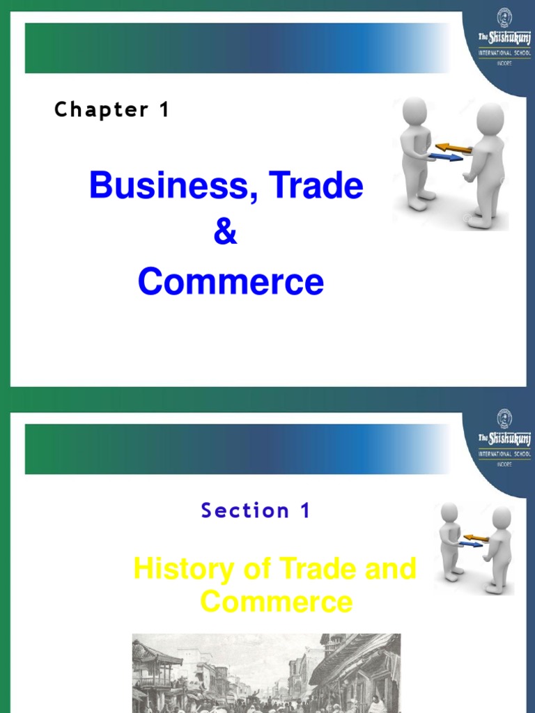 Chapter 1 Business Trade & Commerce SIS | PDF | Employment | Business