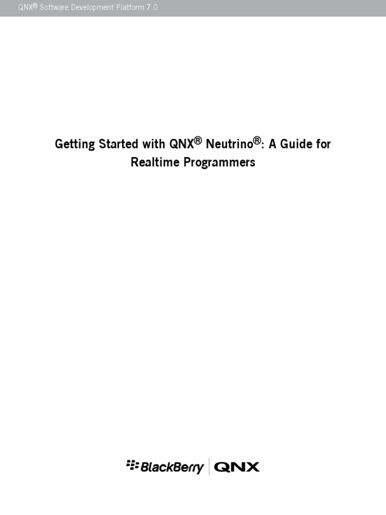 Getting Started With QNX Neutrino | PDF | Operating System | Thread (Computing)