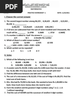 CBSE Class 4 Maths Revision Worksheet (89) - Multiplication | PDF ...