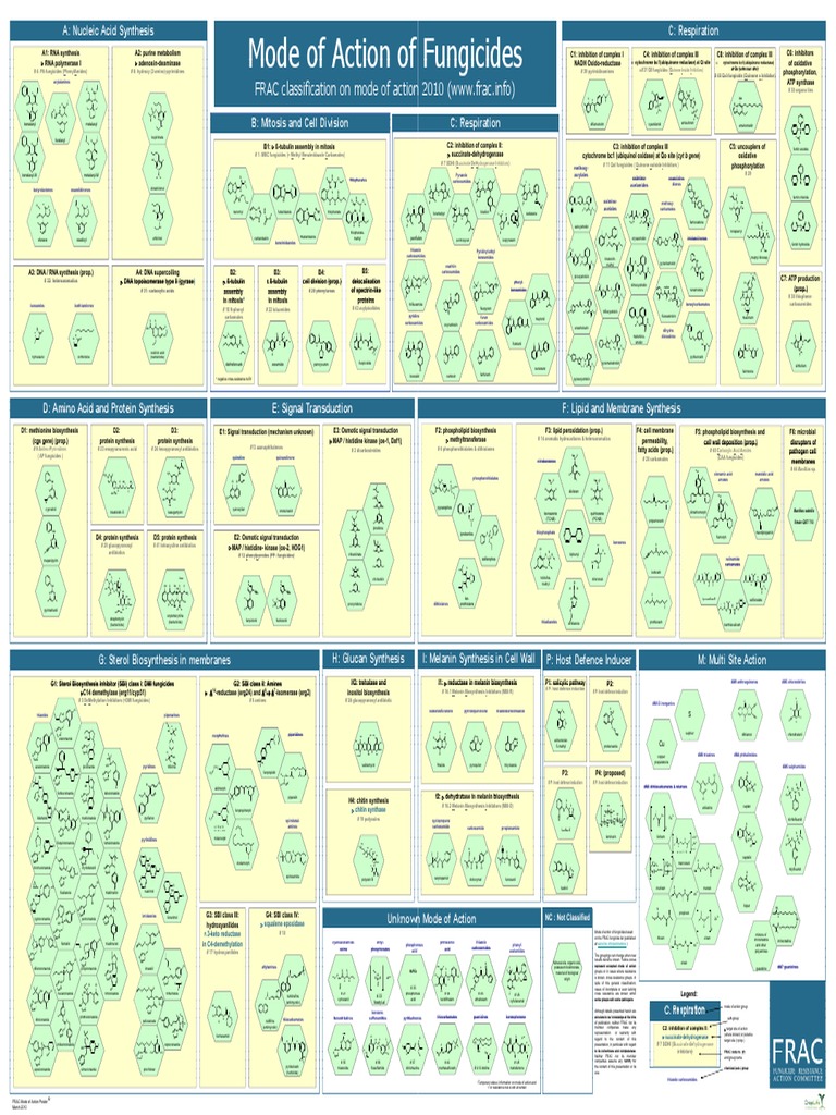Fungicide - FRAC - MoA - Poster 2010 - Final - Version - Print | PDF ...