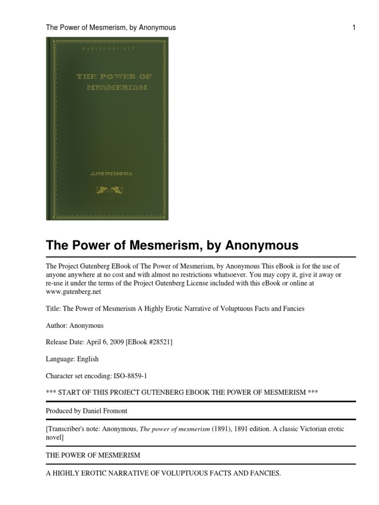 The Power of Mesmerism | PDF | General Fiction