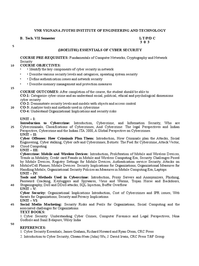 Essentials of Cyber Security | PDF | Security | Computer Security