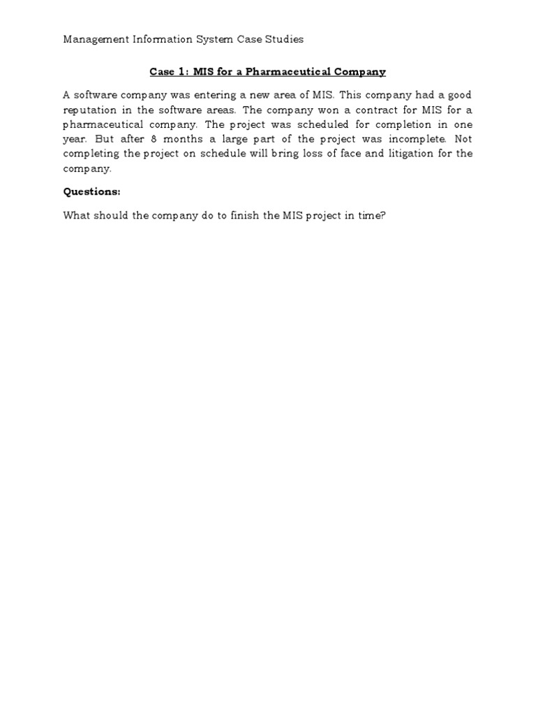 Management Information System Case Studies | Download Free PDF | Information System | Privacy