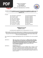 Caloocan Videoke Regulation Ordinance | PDF | Sound