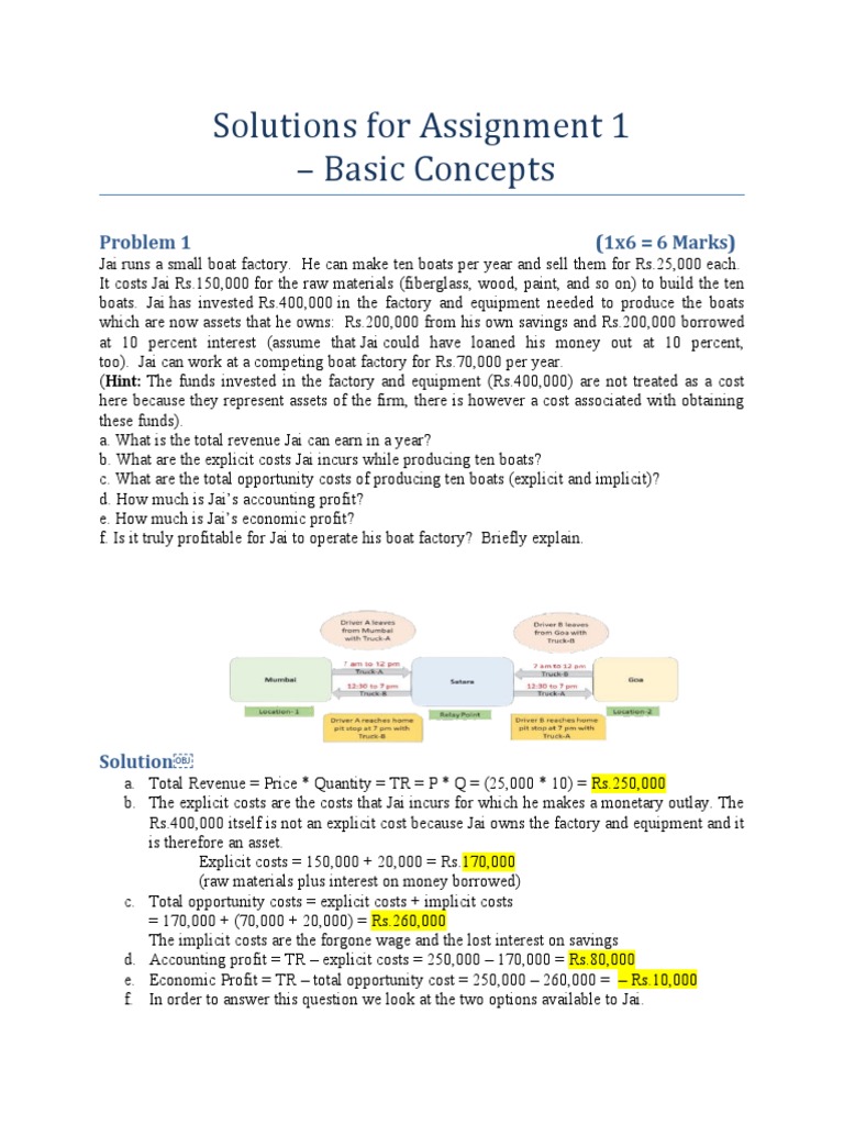 Solution Set 1 Eco For Managers | PDF | Net Present Value | Opportunity ...