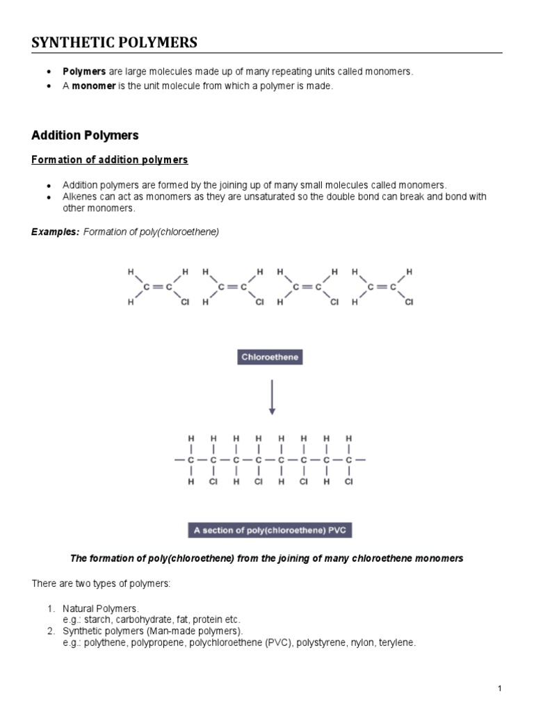 Synthetic Polymers | PDF | Polymers | Polyester