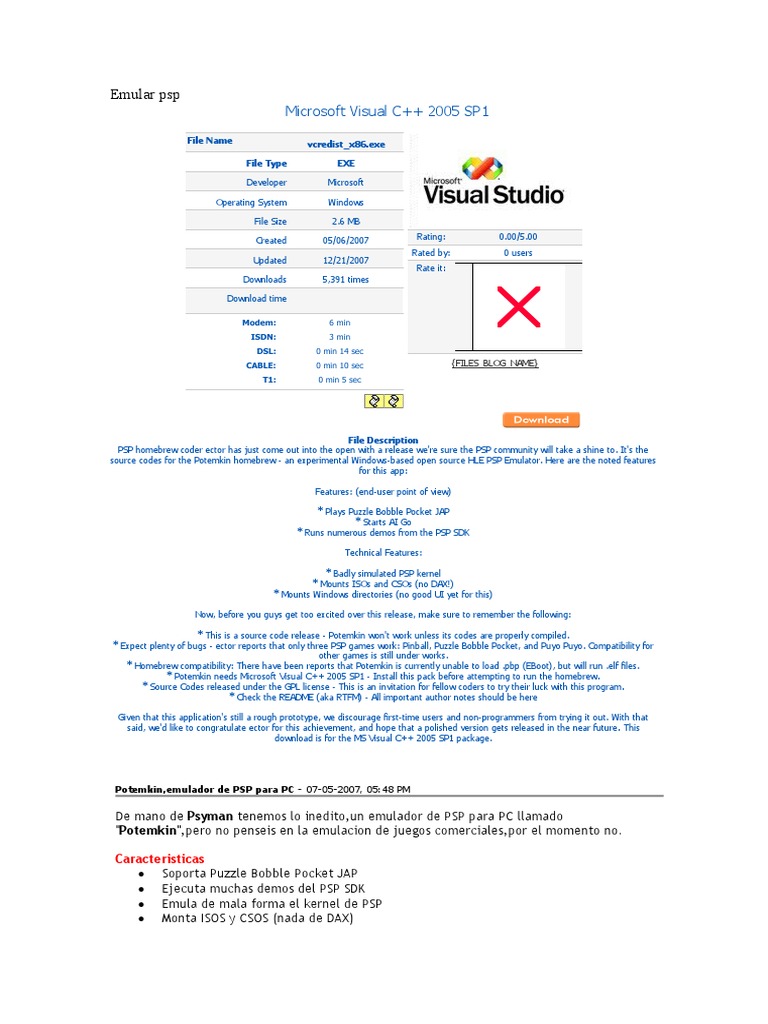 Emular PSP | PDF | Computer Science | Microsoft Windows