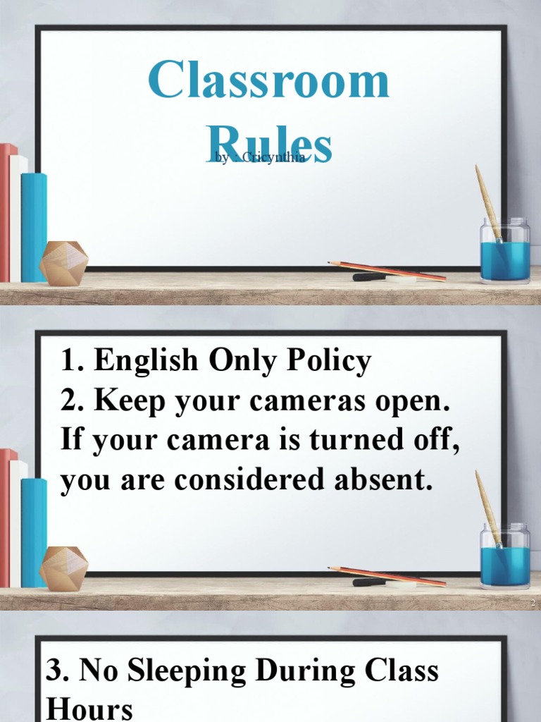 Online Classroom Rules | PDF | Homework | Learning