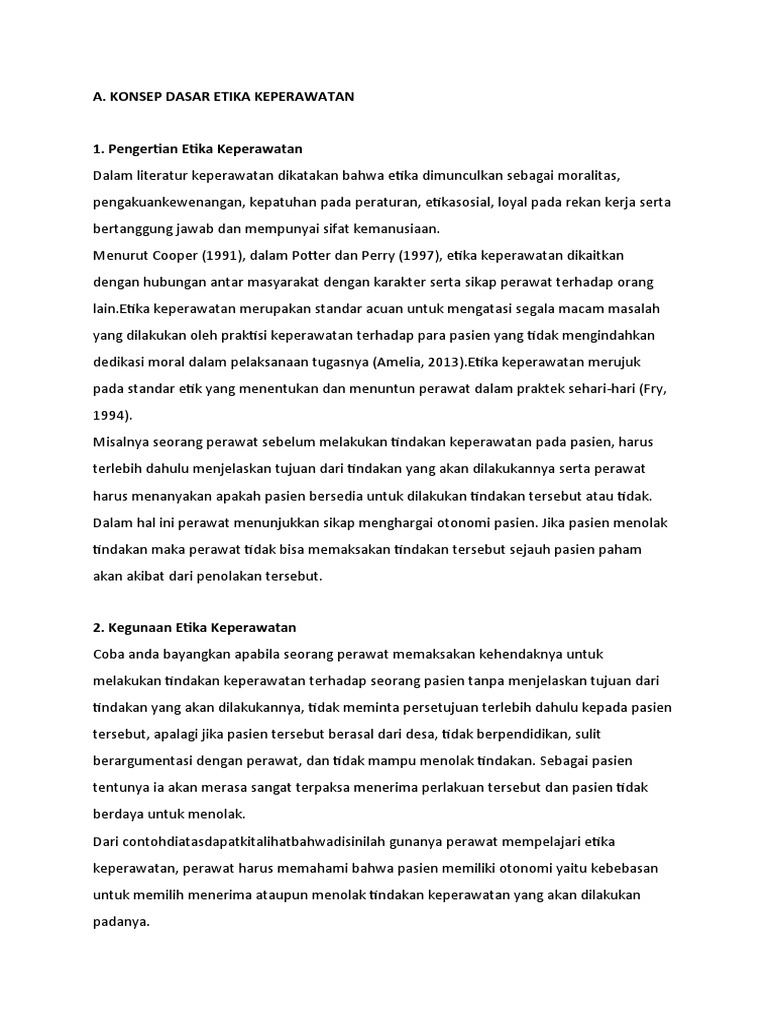 Materi Konsep Dasar Keperawatan | PDF | Pengembangan Diri