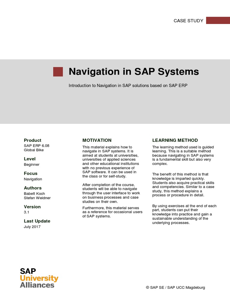 Intro ERP Using GBI Navigation Course en v3.1 | PDF | Icon (Computing) | Menu (Computing)