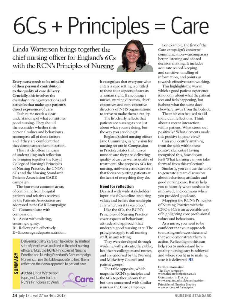 6Cs of Care | PDF | Nursing | Compassion