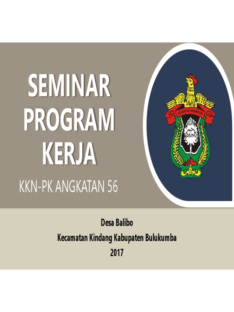 Seminar Program Kerja Desa Balibo | PDF