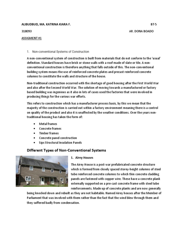 Non-Conventional Construction Types | PDF | Buildings And Structures ...