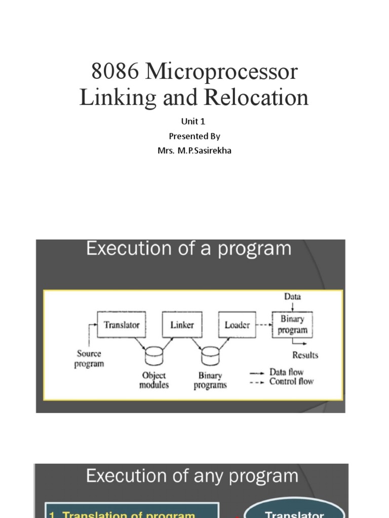8086 Microprocessor Linking and Relocation | PDF | Computer Programming ...