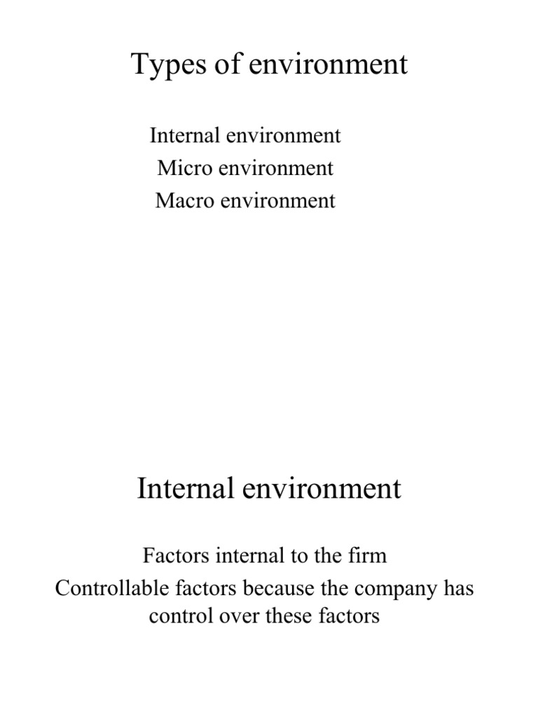 Types of Business Environment | PDF | Economies | Business