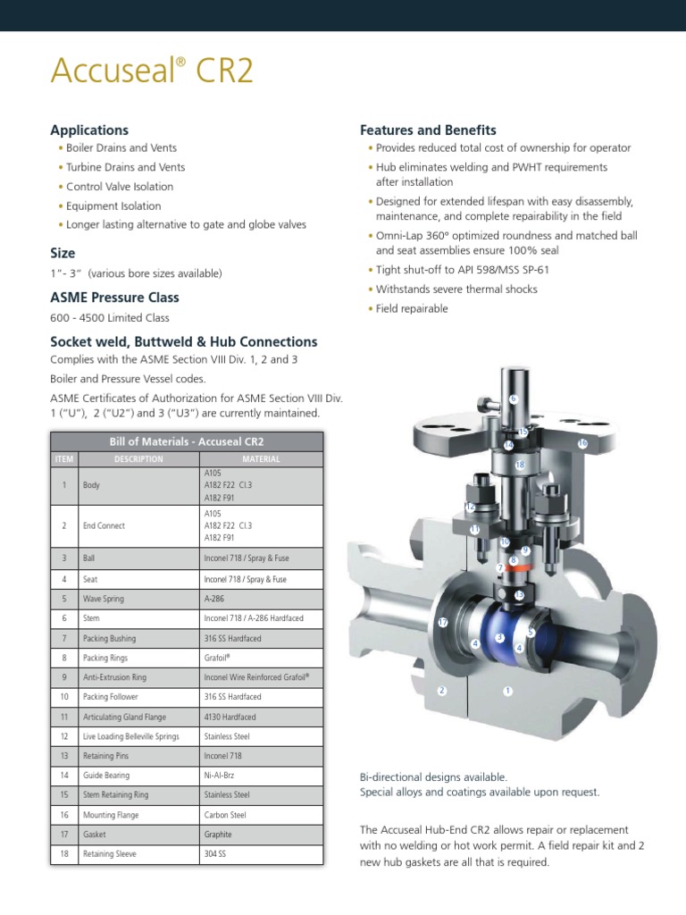 Accuseal CR2: Applications Features and Benefits | Download grátis PDF ...