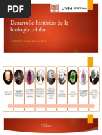 Linea Del Tiempo Teoria Celular | PDF | Nucleo celular | Biología Celular)