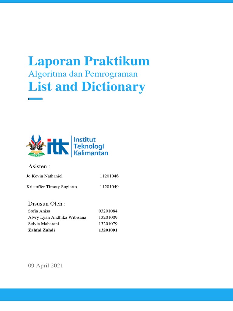 Panduan Praktikum List dan Dictionary Python | PDF | Komputer | Teknologi & Rekayasa