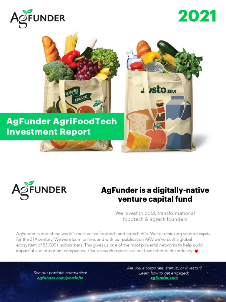 2021 Agfunder Global Report | PDF | Venture Capital | Corporate Finance