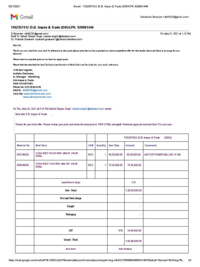 Sudipta Da Mail | PDF | Information Age | Privacy