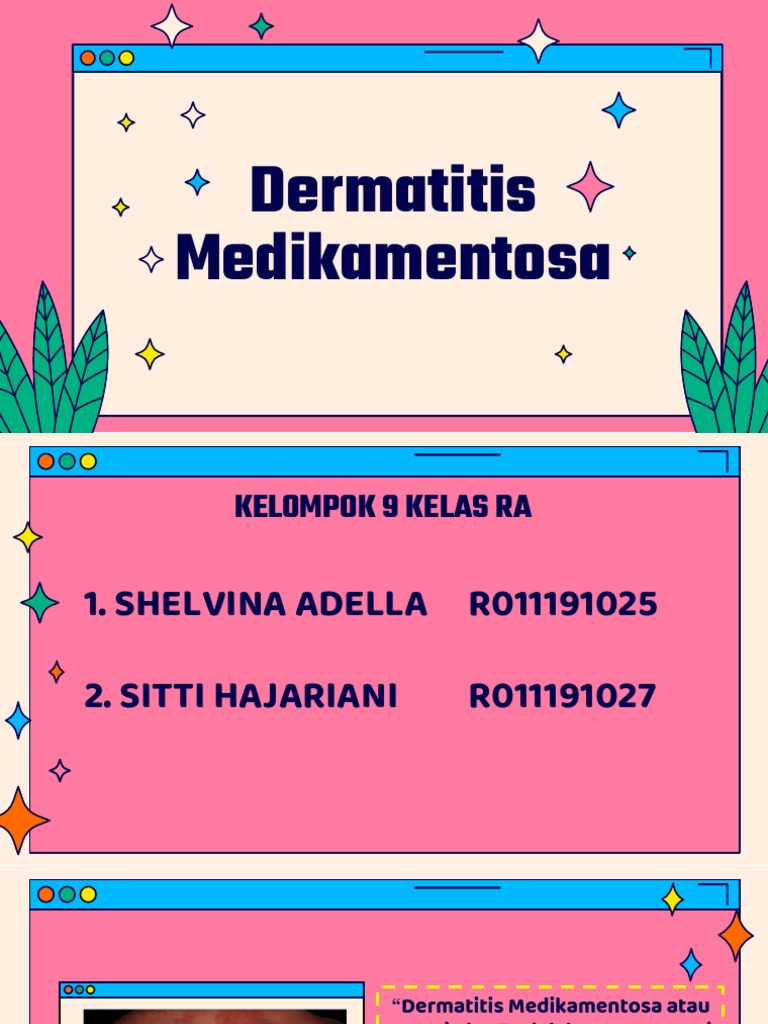 Diagnosis dan Penanganan Dermatitis Medikamentosa | PDF