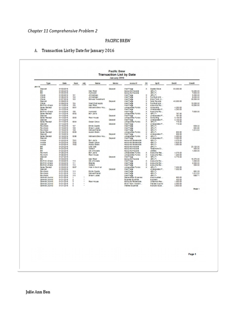 Chapter-11 Comprehensive Problem-2 | PDF