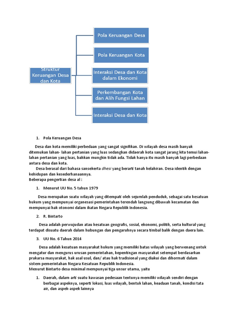 Pola Keruangan Desa 3.2 | PDF