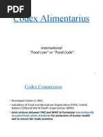 Codex Alimentarius Overview and Impact | PDF
