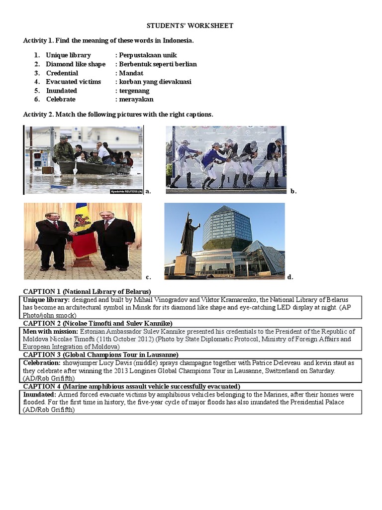 Students Worksheet | PDF | International Relations | Government