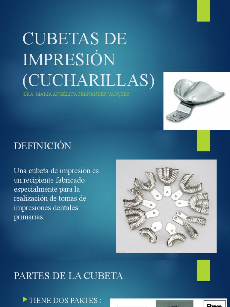 Tipos Y Clasificación De Cubetas Dentales Pdf Tecnología