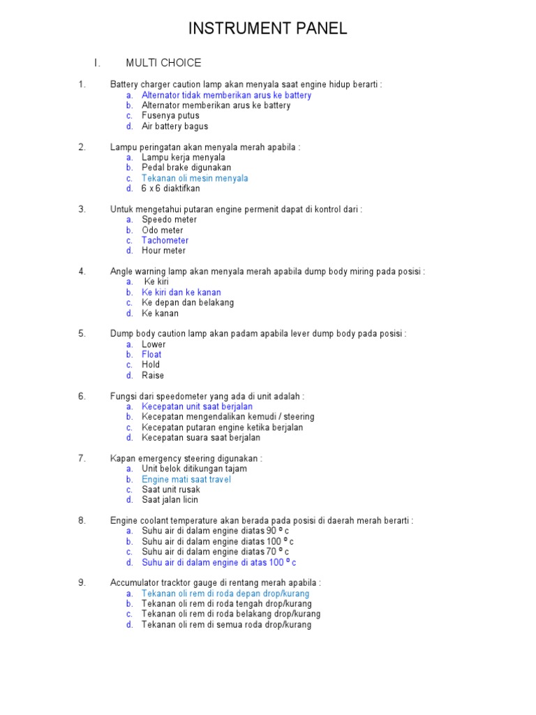 Panduan Panel Instrumen Kendaraan | PDF | Sains & Matematika | Komputer