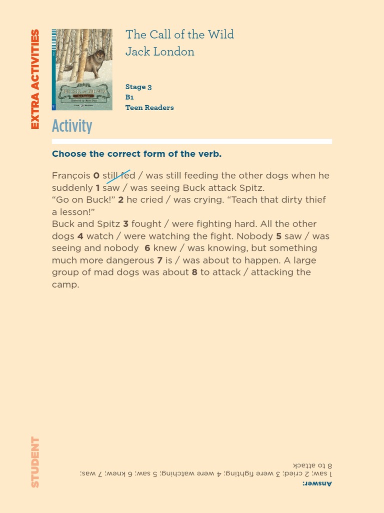 The Call of the Wild Activities Guide | PDF | The Call Of The Wild ...