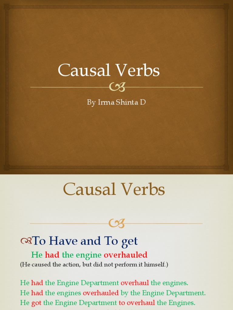 Teknik3 Causal Verb | PDF